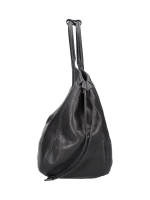 Miu Miu Ivy" Leather Tote Bag - Black