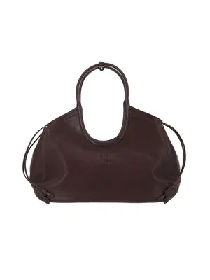 Miu Miu Ivy" Tote Bag In Calf Leather - Brown