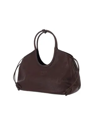Miu Miu Ivy" Tote Bag In Calf Leather - Brown