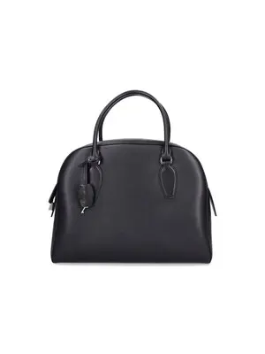 THE ROW India 12 Calfskin Handbag - Black