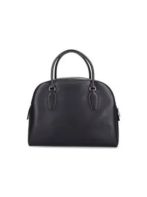 THE ROW India 12 Calfskin Handbag - Black