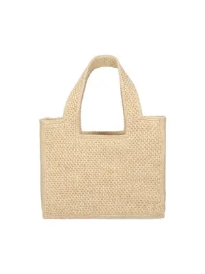 Loewe Small Raffia Tote