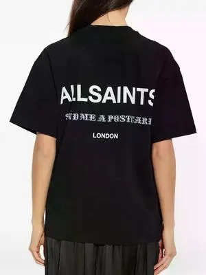 ALLSAINTS Logo-print Crewneck T-shirt - Black