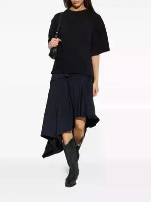 ALLSAINTS Esme Amelie Crochet Heart T-shirt - Black