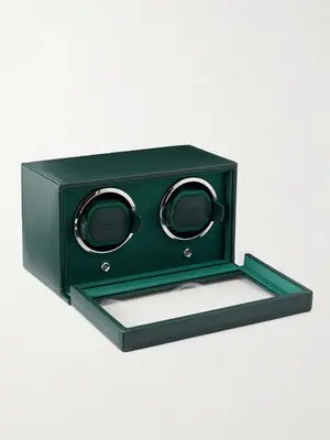 Wolf Double Watch Winder - Green