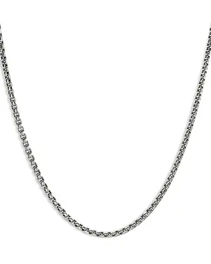 John Hardy Sterling Box Chain Necklace - Silver