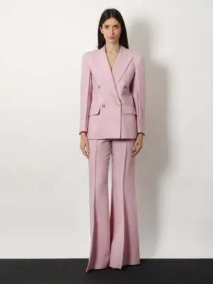 Seafarer Virgin Wool And Silk Flared Trousers