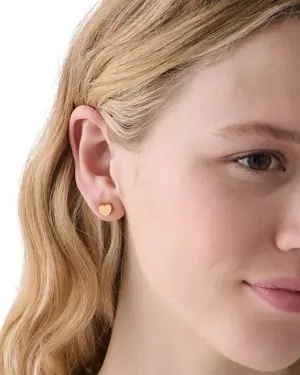 Kate Spade New York Mini Heart Stud Earrings - Gold