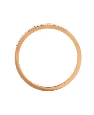 CARTIER Small Love Wedding Band Pave Diamonds Ring 18k Rose Gold And Diamonds