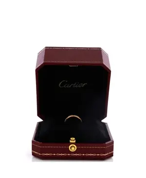 CARTIER Small Love Wedding Band Pave Diamonds Ring 18k Rose Gold And Diamonds