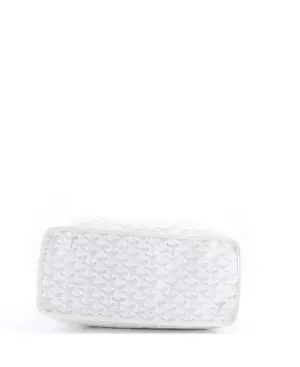 Goyard Pm Anjou Reversible Tote Coated Canvas - White
