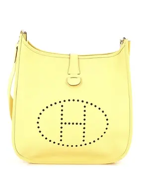 Hermès Gm Evelyne Bag Gen Iii Epsom - Yellow