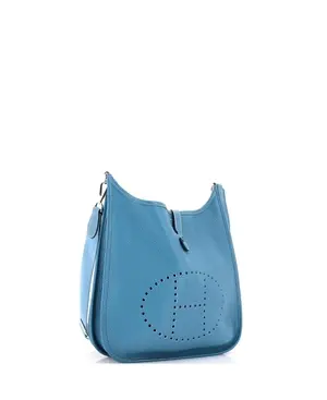 Hermès Pm Evelyne Bag Gen Iii Clemence - Blue