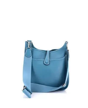 Hermès Pm Evelyne Bag Gen Iii Clemence - Blue
