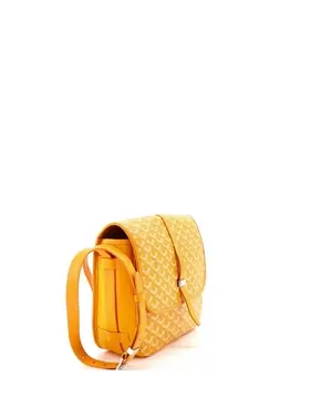 Goyard Mm Belvedere Ii Messenger Bag Coated Canvas - Yellow