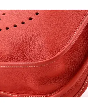 Hermès Pm Evelyne Bag Gen Iii Clemence - Orange