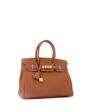 Hermès Birkin 30 Handbag Brown Togo With Hardware - Gold
