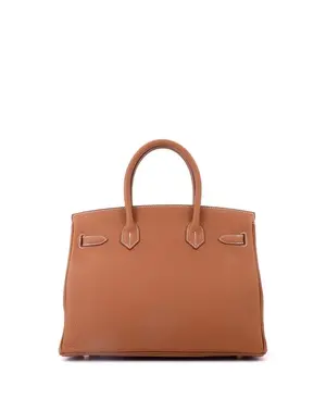 Hermès Birkin 30 Handbag Brown Togo With Hardware - Gold