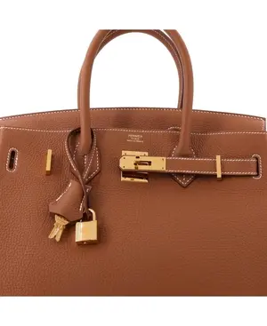 Hermès Birkin 30 Handbag Brown Togo With Hardware - Gold
