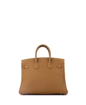 Hermès Birkin 25 Handbag Brown Togo With Gold Hardware - Bronze Dore