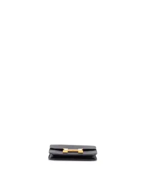 Hermès Constance Slim Wallet Epsom - Black
