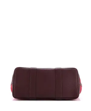 Hermès 36 Garden Party Tote Toile And Leather - Red