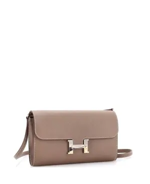 Hermès Constance To Go Wallet Epsom - Gray