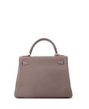 Hermès Kelly 28 Handbag Grey Togo With Gold Hardware - Etoupe