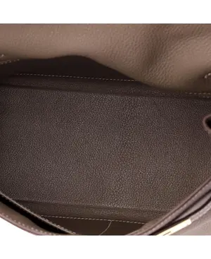 Hermès Kelly 28 Handbag Grey Togo With Gold Hardware - Etoupe