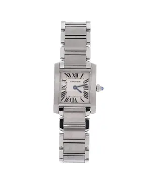 CARTIER Tank Francaise Quartz Watch In Stainless Steel 20mm - Dial Color: Natural