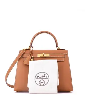 Hermès Kelly 28 Handbag Brown Epsom With Hardware - Gold