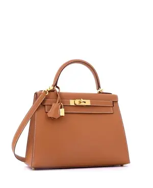 Hermès Kelly 28 Handbag Brown Epsom With Hardware - Gold