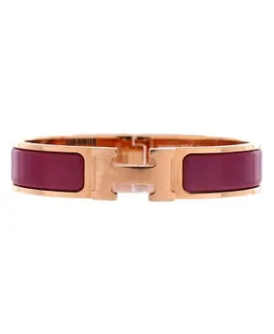 Hermès Narrow Clic H Bracelet - Enamel