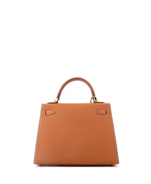 Hermès Kelly 25 Handbag Brown Epsom With Hardware - Gold