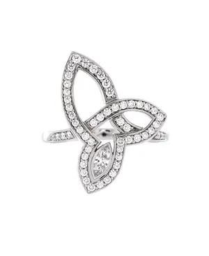 HARRY WINSTON Lily Cluster Ring And Diamonds - Platinum