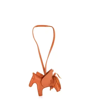 Hermès Pm Monochrome Pegase Rodeo Bag Charm Leather - Brown