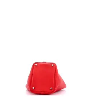 Hermès Pm Picotin Lock Bag Clemence - Red