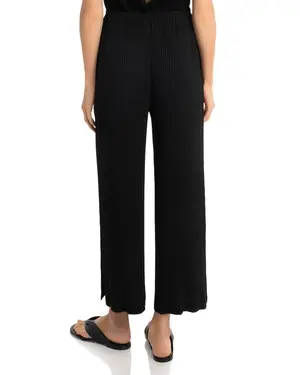 Issey Miyake Textured Wide Leg Pants