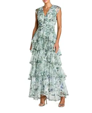 Floral Ruffled Maxi Dresses
