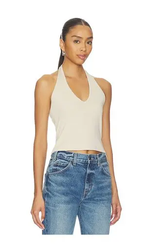 NILI LOTAN Britt Halter Top - Wheat