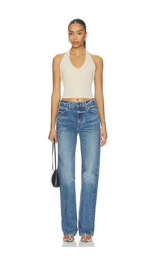 NILI LOTAN Britt Halter Top - Wheat