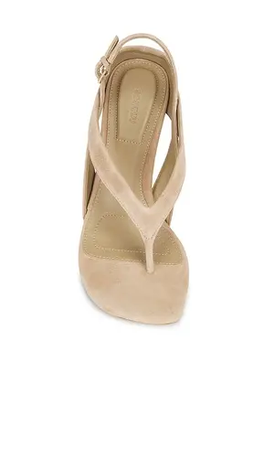 Simkhai Darya Suede Wedge Thong Sandal - Desert