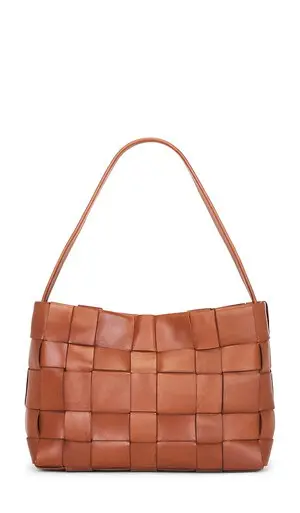 ST. AGNI Woven Leather Mini Tote