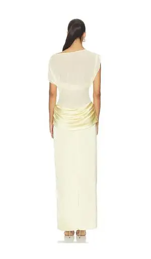 Amanda Uprichard X Olandria Midi Dress - Cornsilk