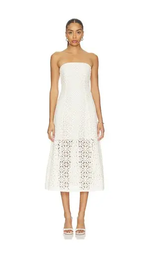 Cami Nyc Lisboa Strapless Crochet Dress - Ceramic