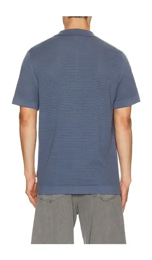Onia Drop Needle Button Up Shirt In Slate