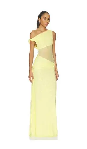 Misha Collection Sisal Mesh Gown
