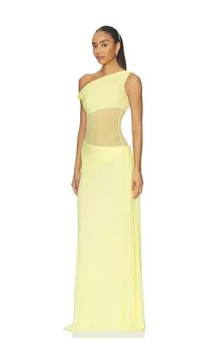 Misha Collection Sisal Mesh Gown