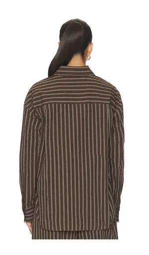 Closed Oversized Striped Shirt