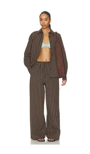 Closed Oversized Striped Shirt
